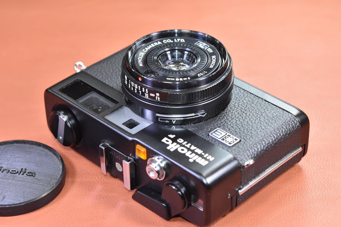 minolta HI-MATIC F Black モルト交換済 【ROKKOR 38/2.7 レンズ minolta HI-MATIC F Black モルト交換済 【ROKKOR 38/2.7 レンズ
